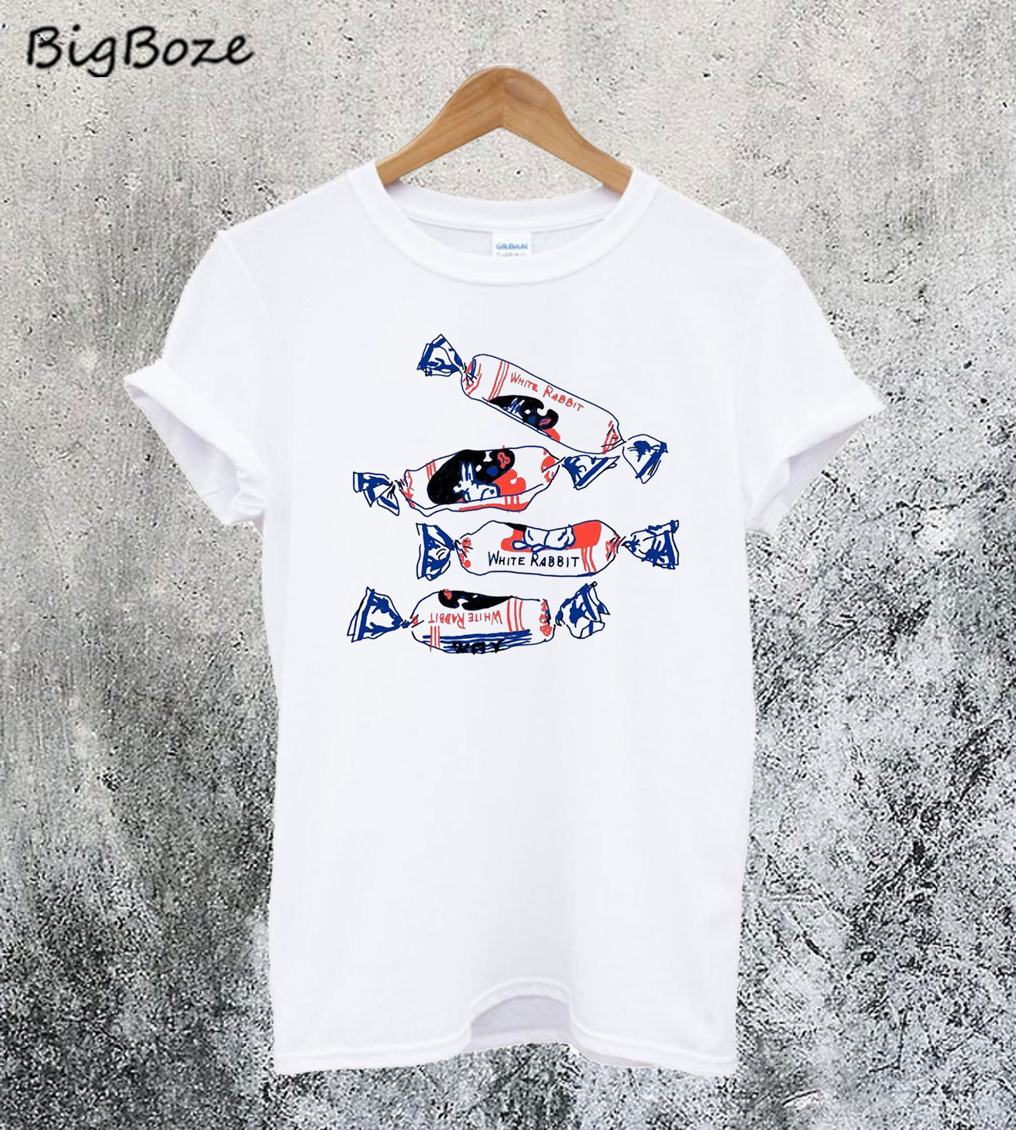 White Rabbit Candy T-Shirt – bigboze.com